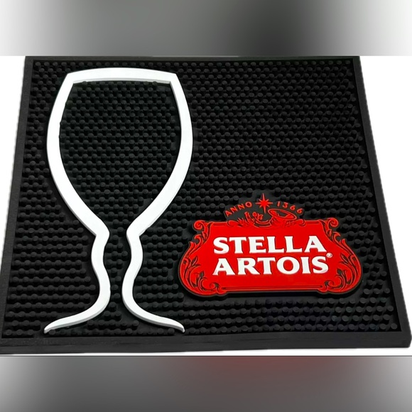 Stella Artois | Dining | Stella Artois Rubber Bar Drink Spill Mat With ...